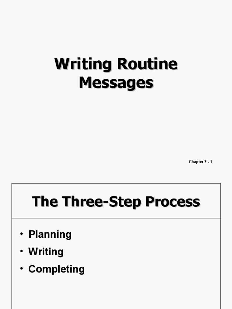 Routine Messages & Requests Guide | PDF | Communication | News