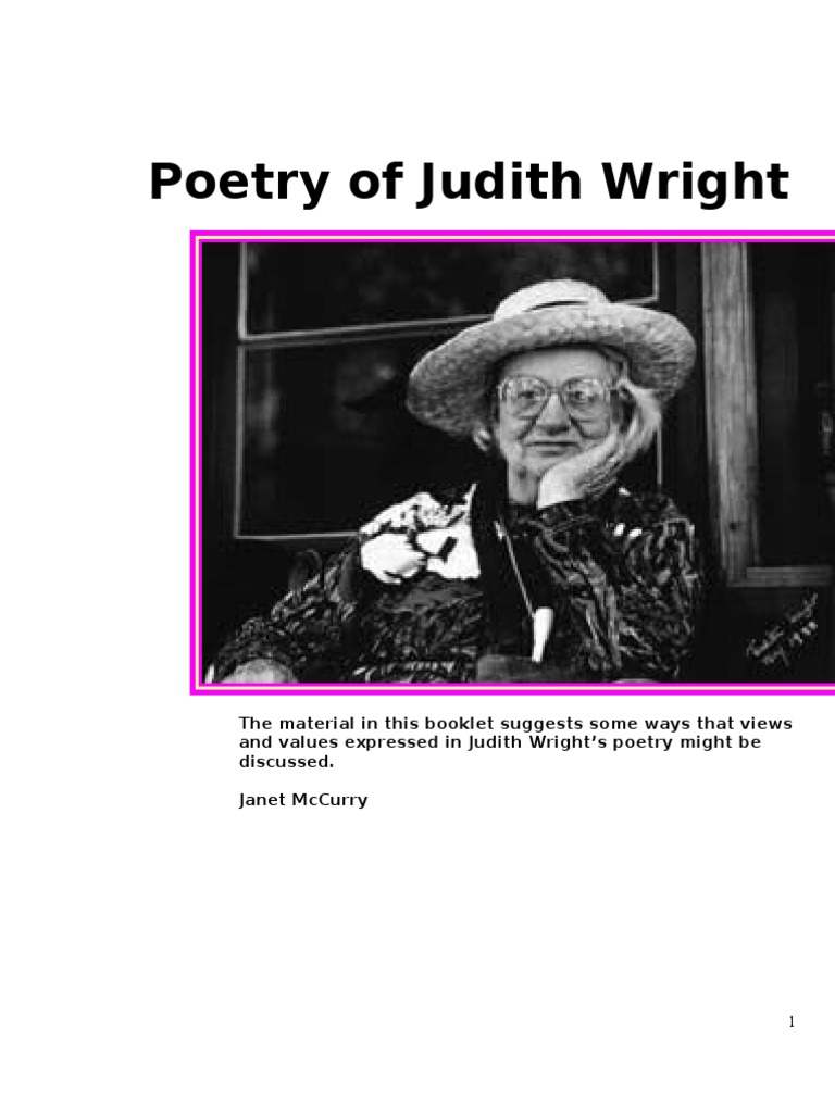 Poetry of Judith Wright | PDF | Adam | Reason