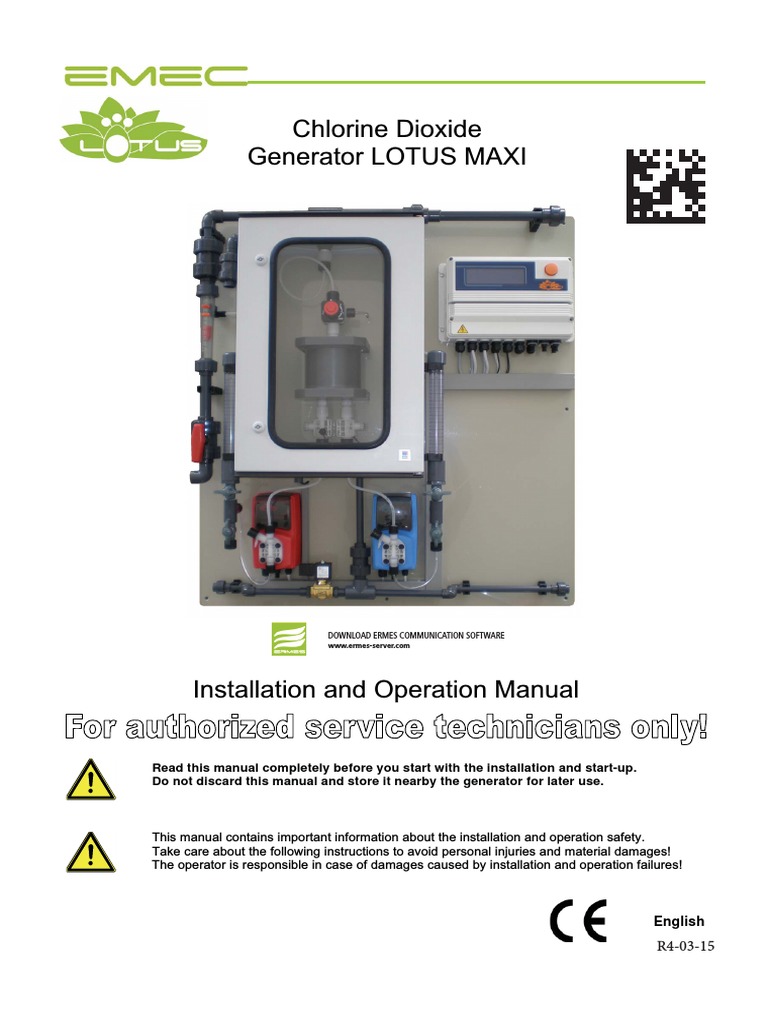 EMEC LOTUS MAXI D Instruction Manual R4 03 15 | PDF