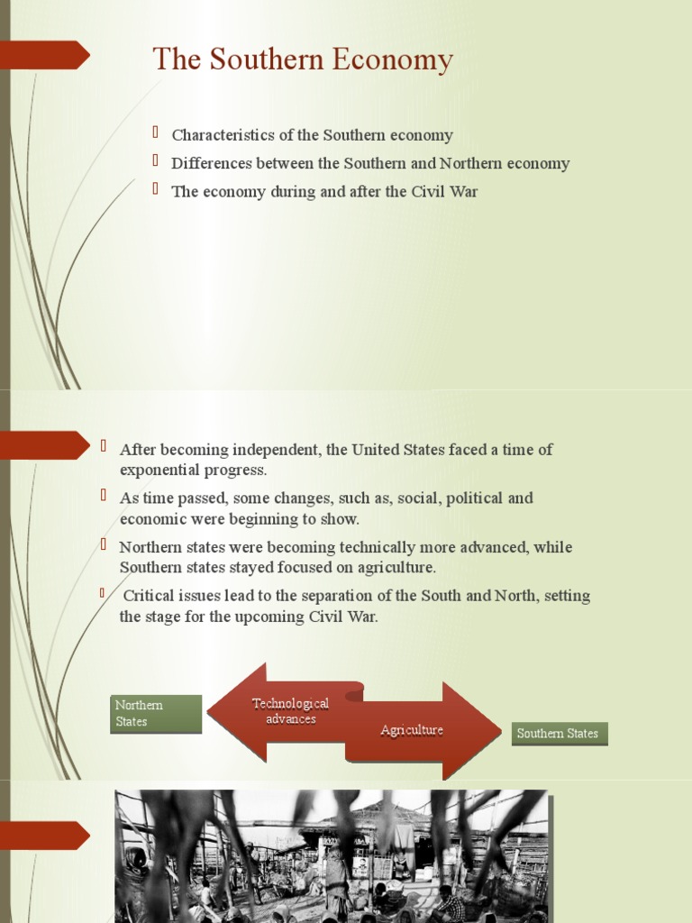 Southern Economy: Pre- and Post-Civil War | PDF | Southern United ...