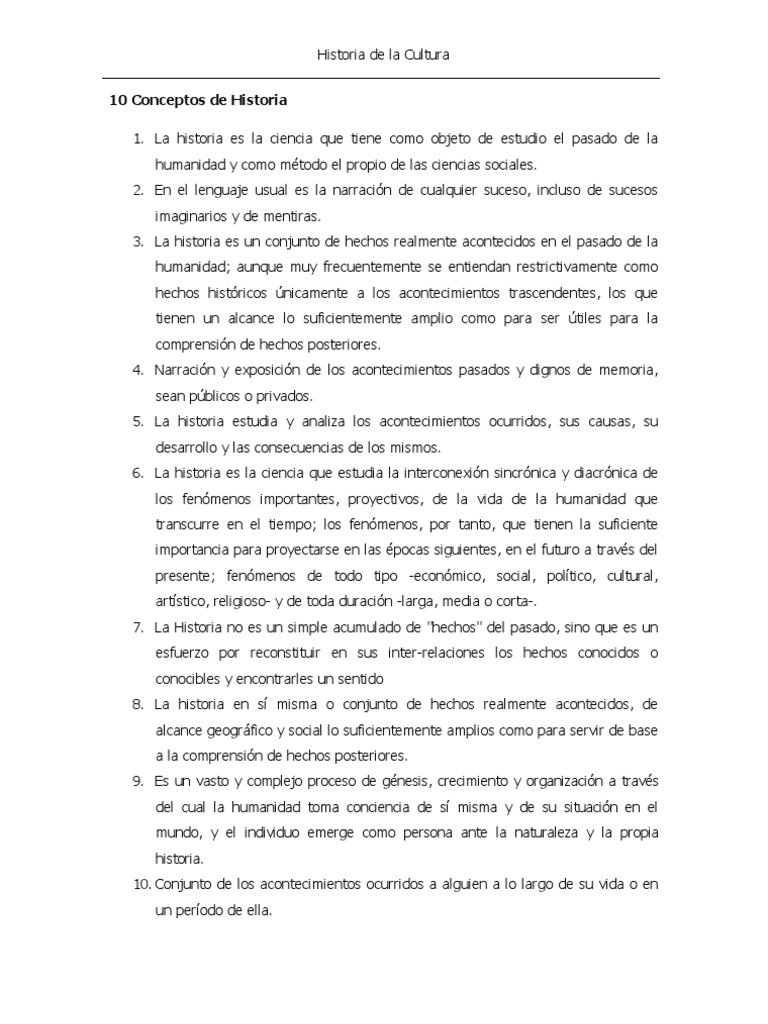 10 Conceptos De Historia _ Definiciones De Historia – EXJCD