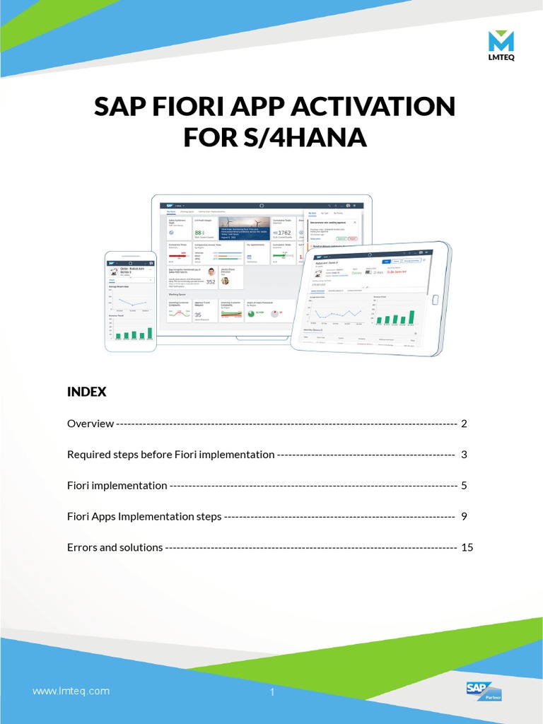 SAP Fiori Activattion Manual | PDF | Web Application | Software