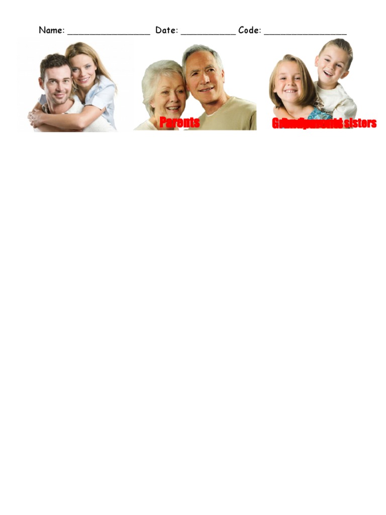 Family Member Worksheet | PDF