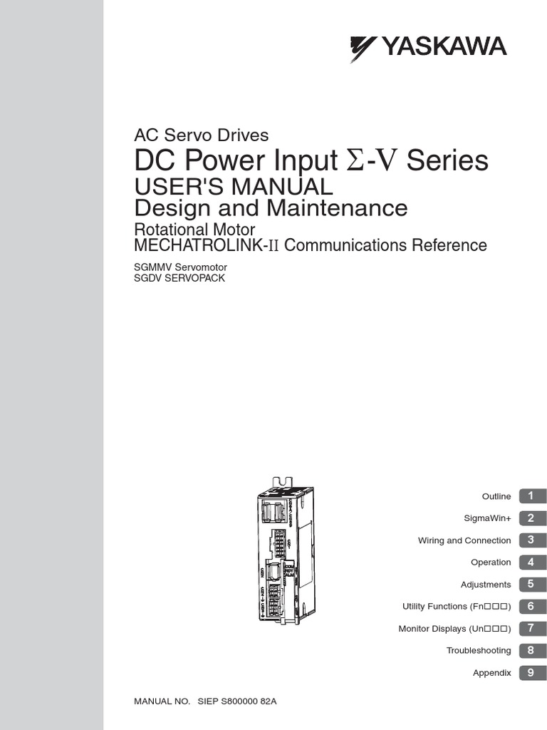 Sigma5 Driver User's Manual | PDF | Power Supply | Electrical Wiring