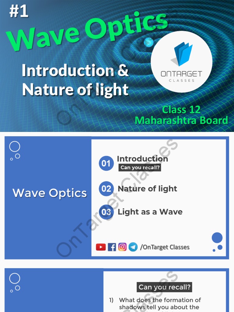 Wave Optics Complete | PDF | Waves | Light