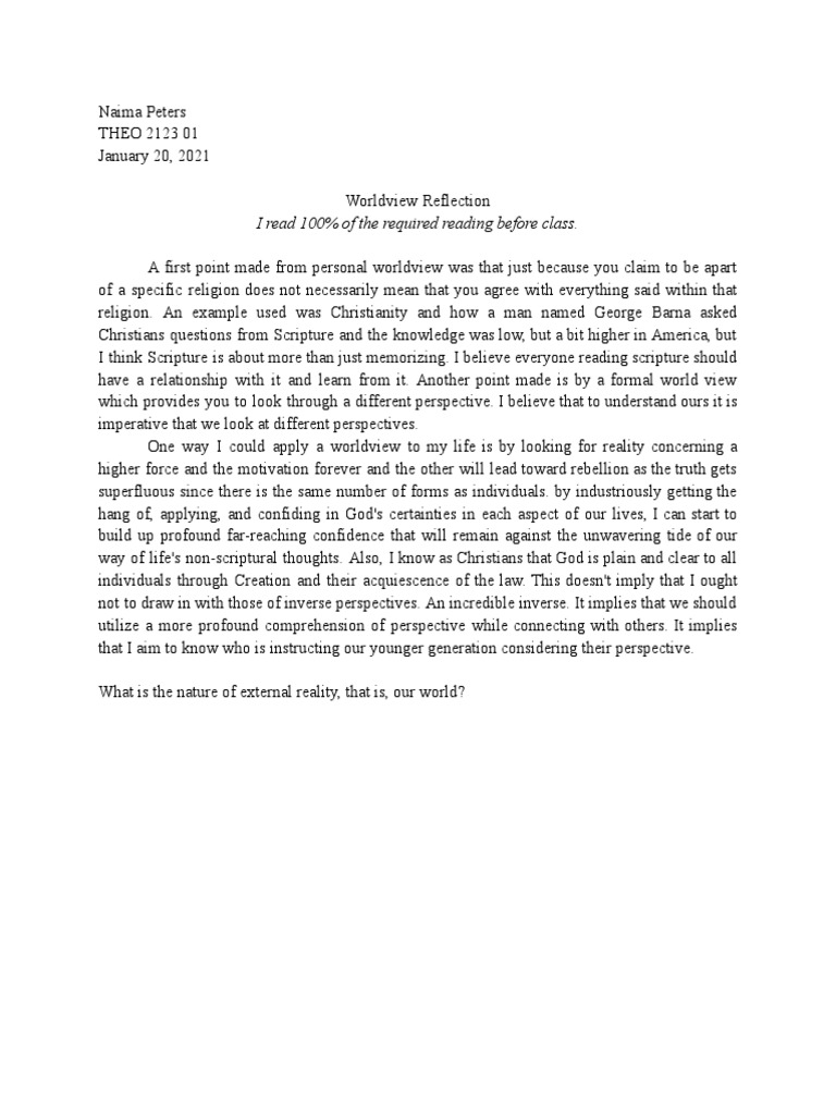 I Read 100% of The Required Reading Before Class | PDF