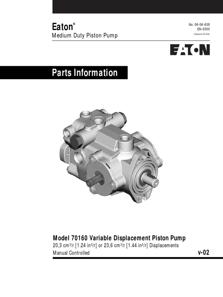 Eaton: Parts Information | PDF | Valve | Pump