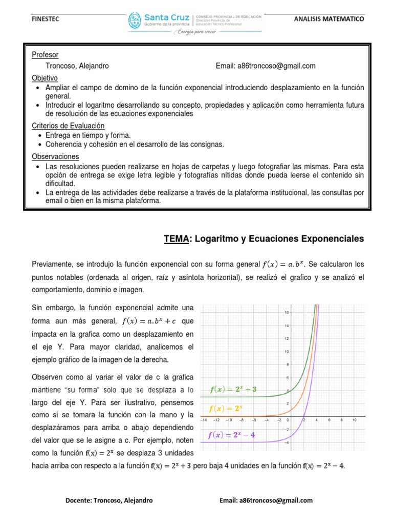 Funcion Exponencial - Parte 2 Logaritmo | PDF | Logaritmo | Exponenciación
