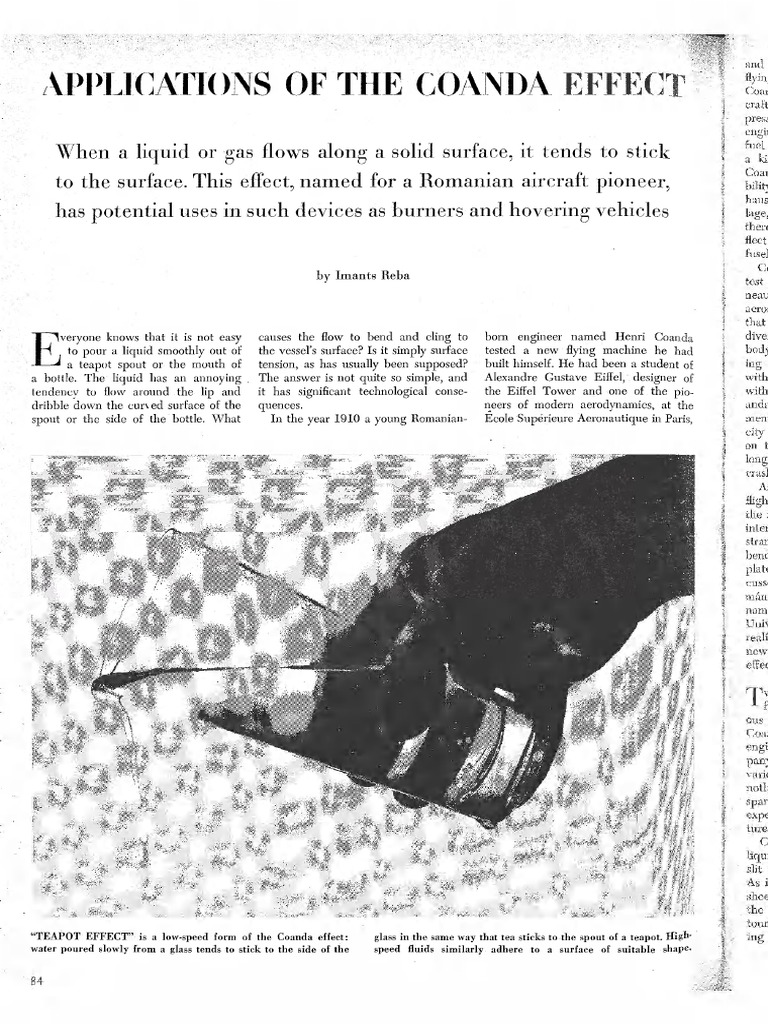 Applications of The Coanda Effect Ocr | PDF | Jet Engine | Nozzle