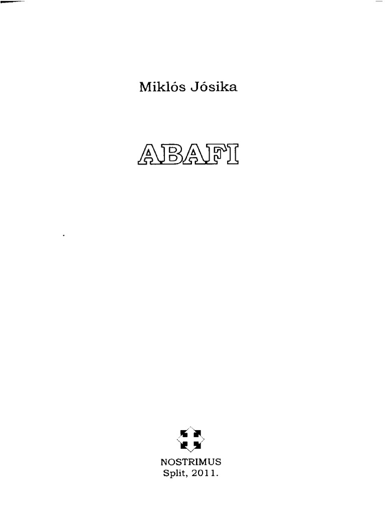 ABAFI Miklos Josika PDF | PDF
