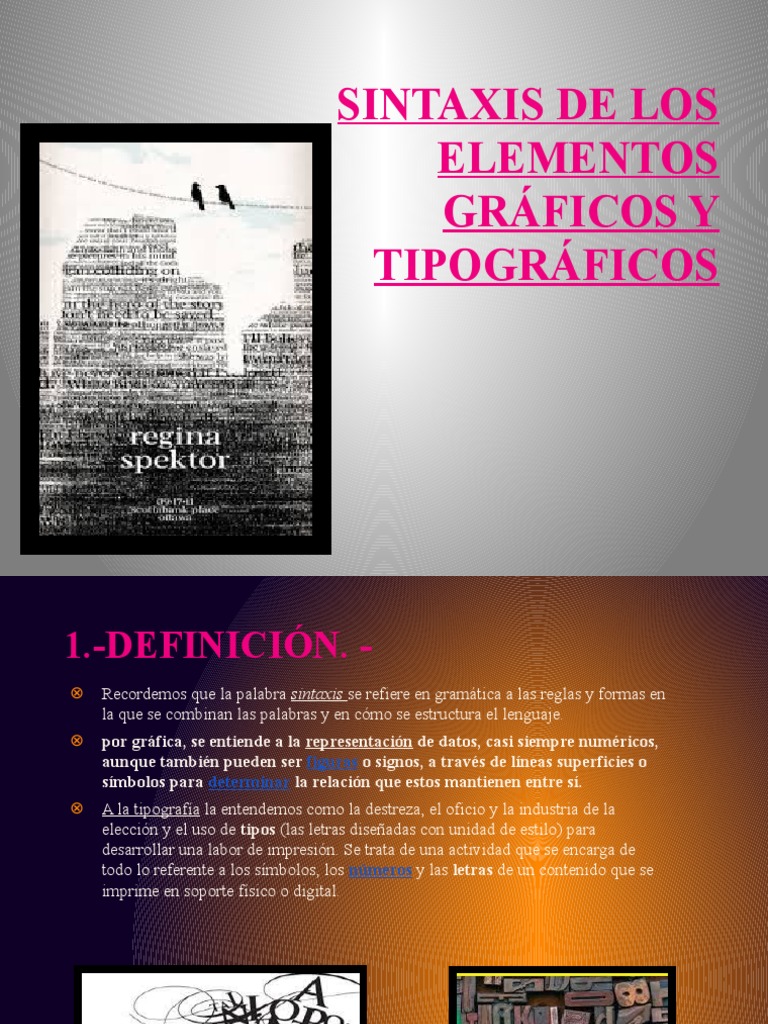 Sintaxis de Los Elementos Gráficos y Tipográficos | PDF