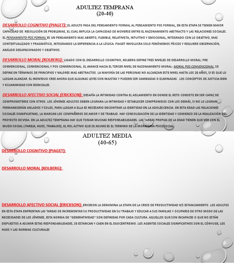 Adultez Temprana | Descargar gratis PDF | Adultos | Ciencias del comportamiento