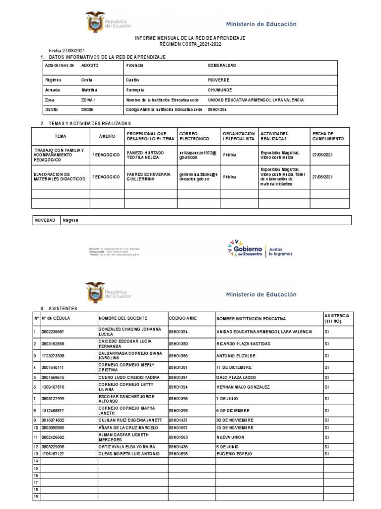 Costa - ZONA 1 - SAAVEDRA OLMEDO AZUCENA - 08 - 27 - 2021 | PDF