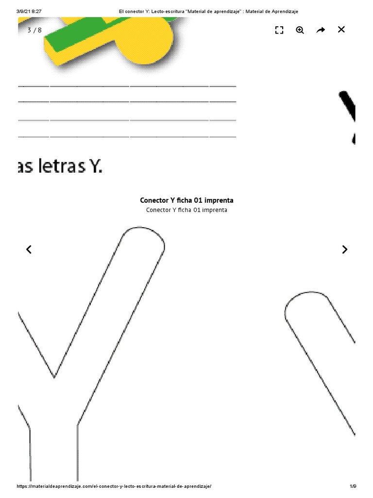 El Conector Y - Lecto-Escritura Material de Aprendizaje | PDF | Ciencia ...