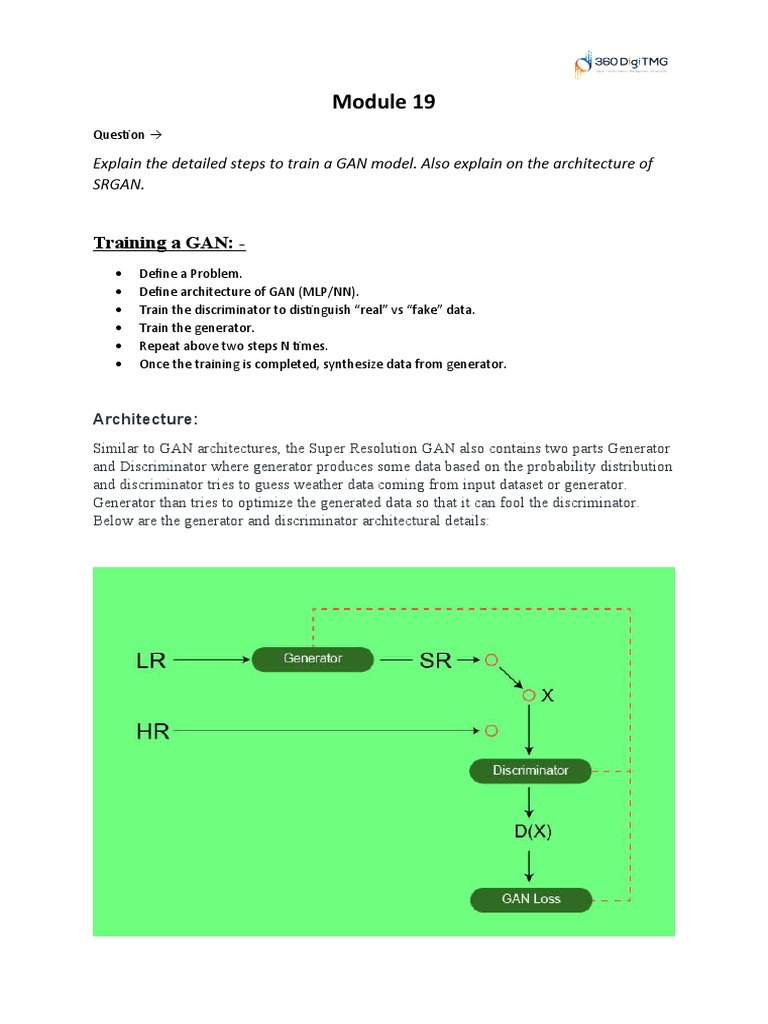 A Detailed Explanation of Training GAN Models and the Architecture of ...