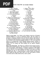 Jazz Chants Text | PDF