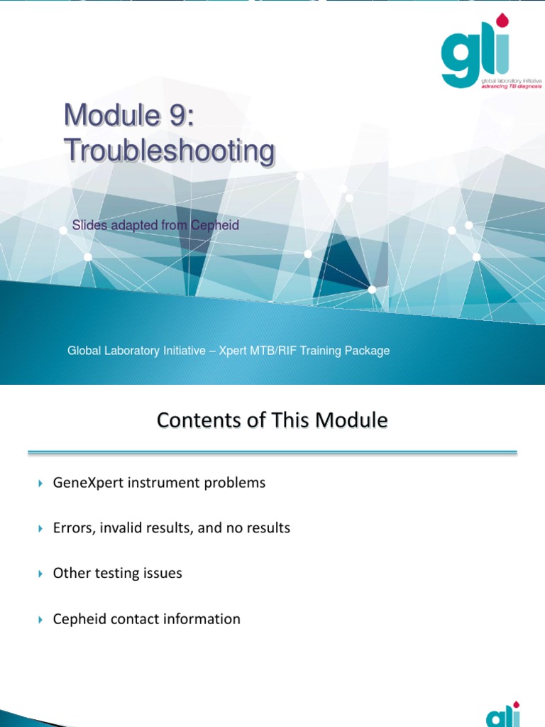 GEN EXPERT Module-09troubleshooting | PDF