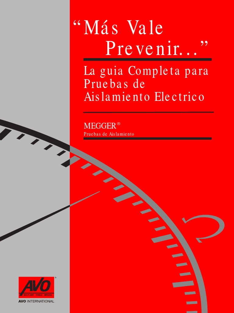 Guia de Pruebas Aislamiento - Megger | PDF | Aislador (Electricidad) | Corriente eléctrica