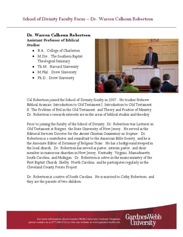 Cal Robertson, Ph.D. | PDF | Self-Improvement | Religion & Spirituality