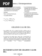 Grados Día Acumulados en Agricultura | PDF | Temperatura | Calor