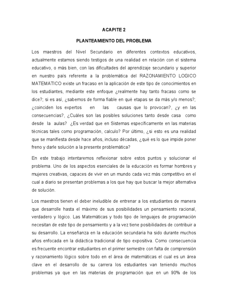 Acapite 2 | PDF | Aprendizaje | Evaluación
