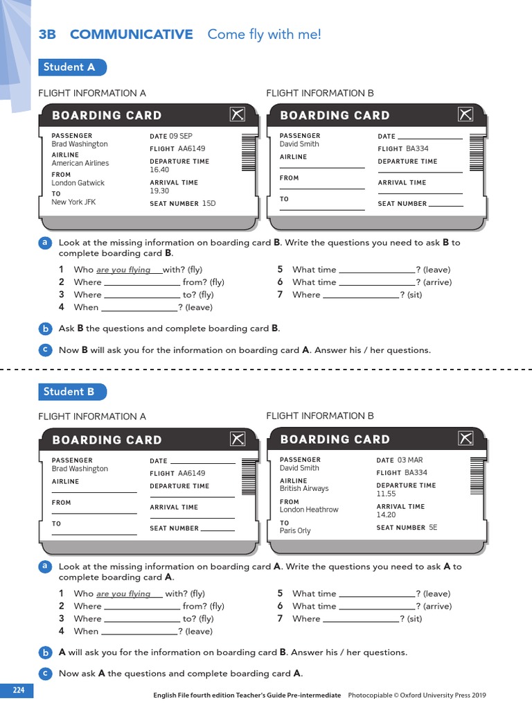 3B Communicative: Come Fly With Me! | PDF | Civil Aviation | Transport Companies