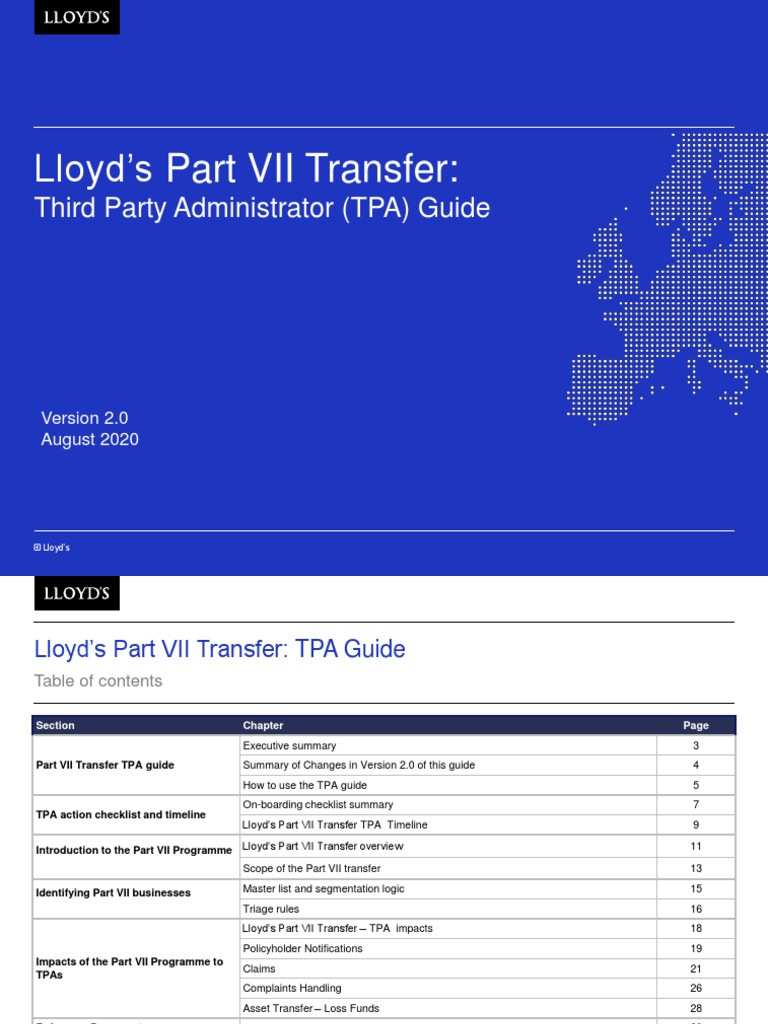 Part Vii Tpa Guide v2.0 | PDF | Insurance | Value Added Tax