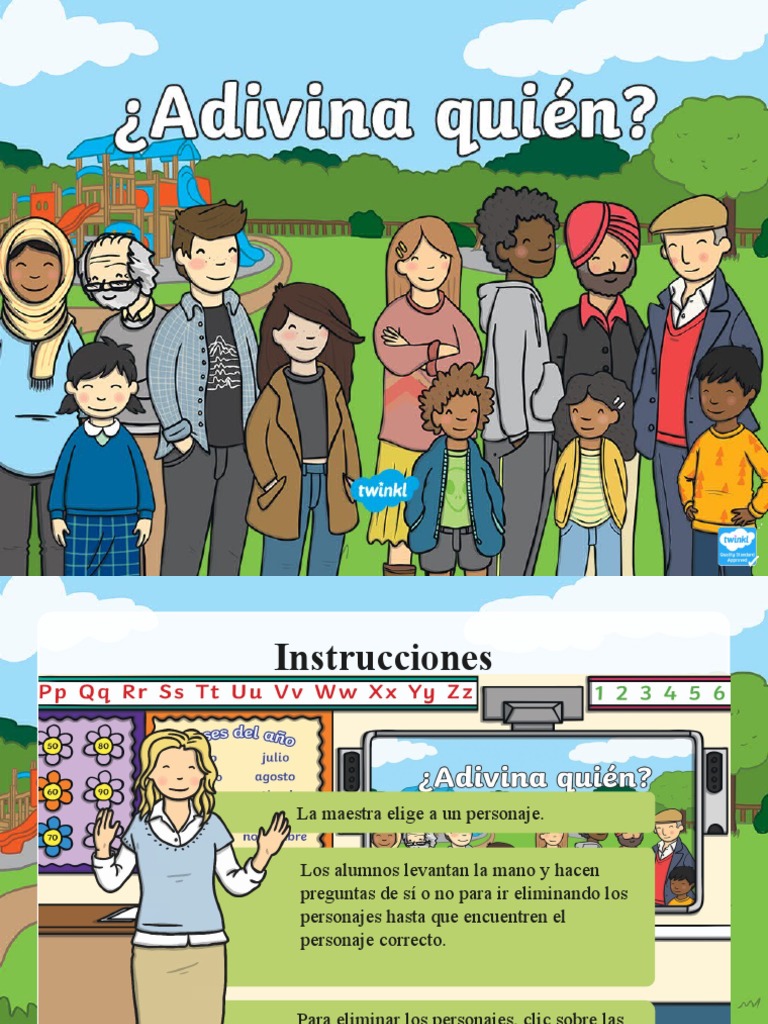Juego "Adivina Quién" en PowerPoint | PDF | Relaciones personales ...
