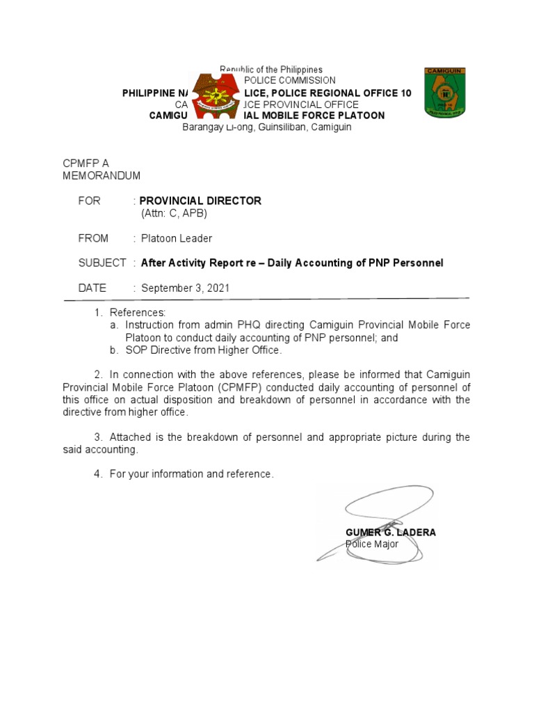 Philippine National Police, Police Regional Office 10 Camiguin ...