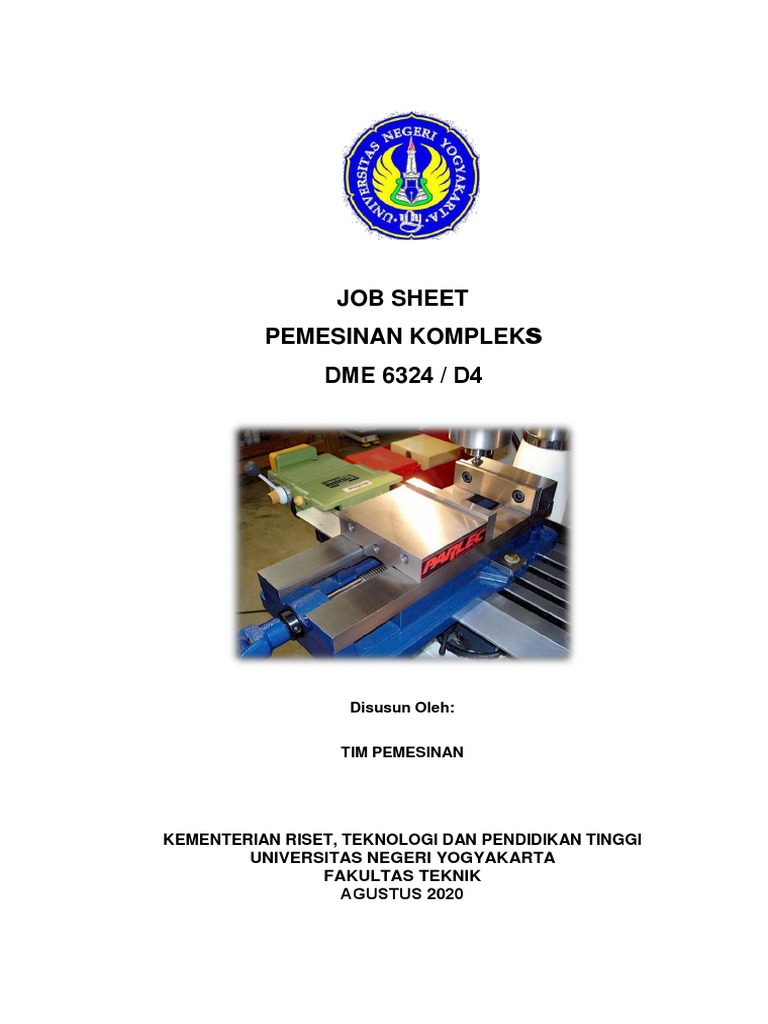 DME6324 - Job Sheet Pemesinan Kompleks | PDF