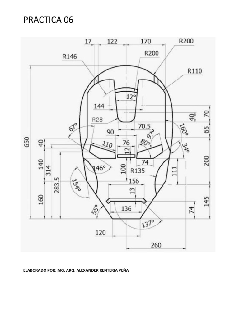 Practica Autocad 6 | PDF