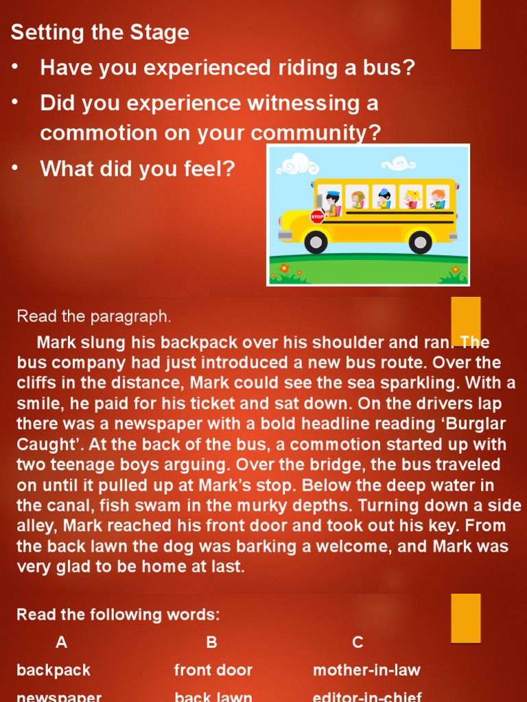 Grade 5 PPT English Q1 W1 Day 2 | PDF | Linguistics