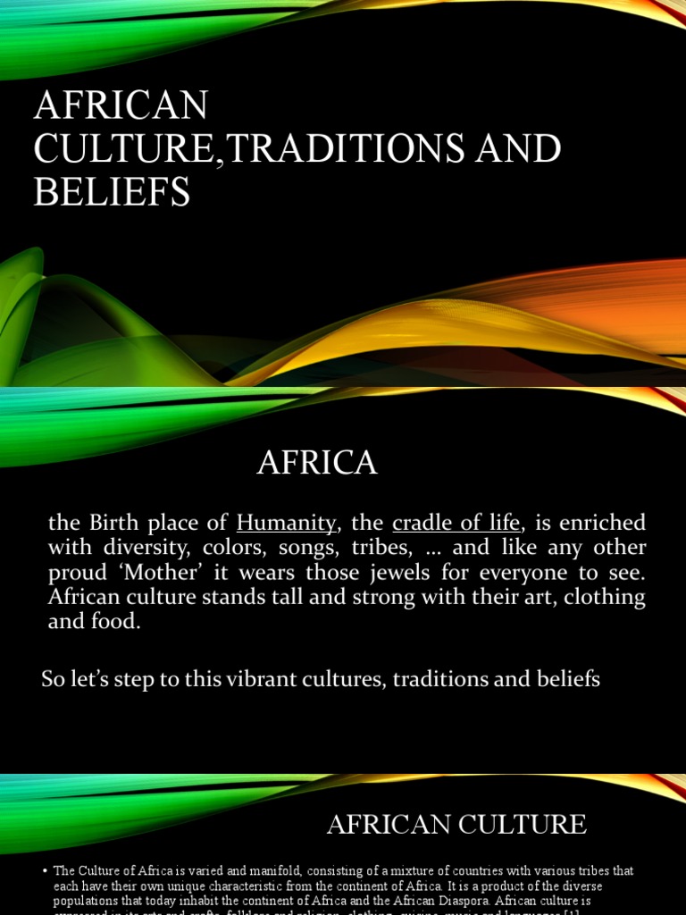 African Culture, Beliefs and Traditions | PDF