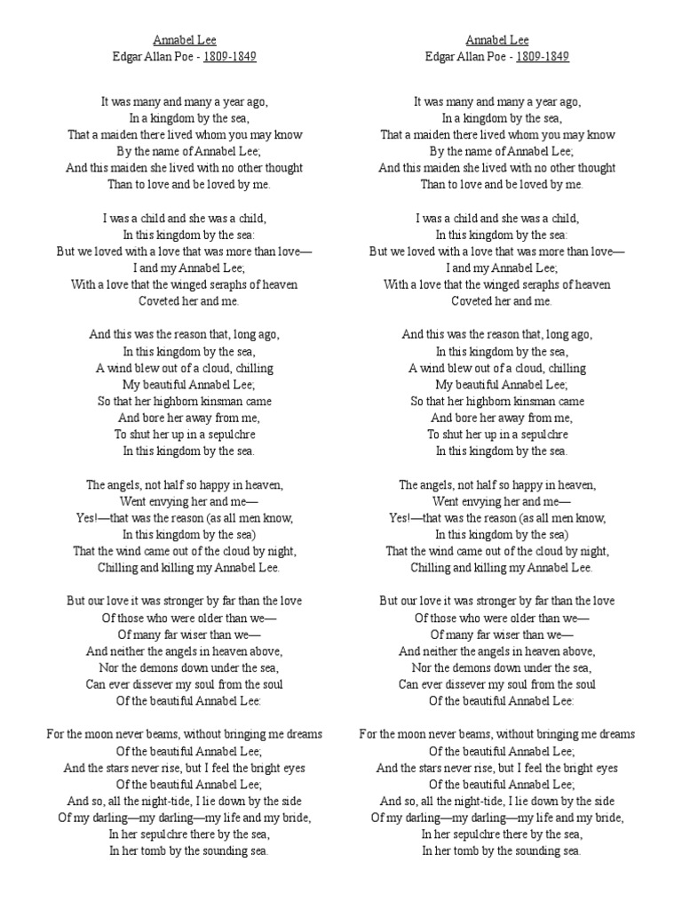 Annabel Lee | PDF