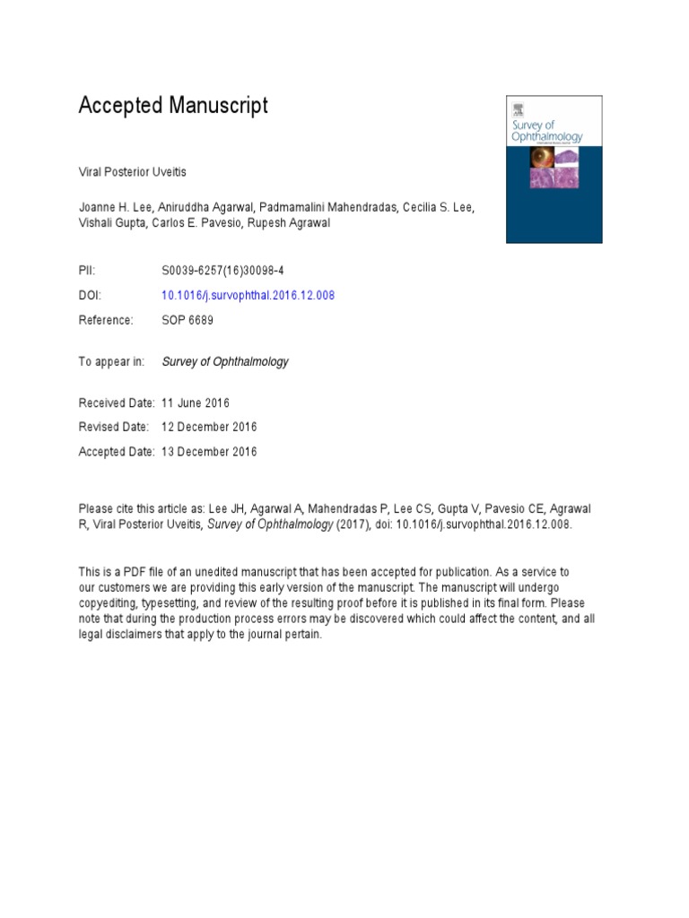 04 Lee 2016 | PDF | Herpes Simplex | Infection