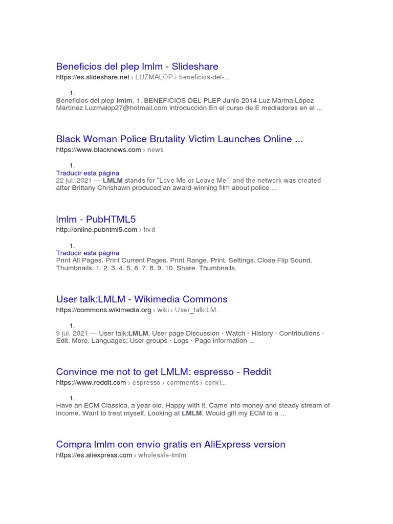 Beneficios Del Plep LMLM | PDF