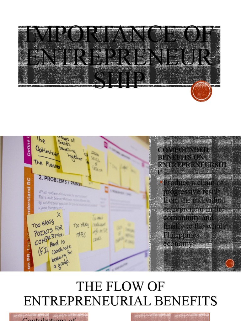 Importance of Entrepreneur Ship | PDF | Entrepreneurship | Economies