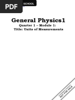 General Physics Notes 1st Sem 1 | PDF | Matter | Physics