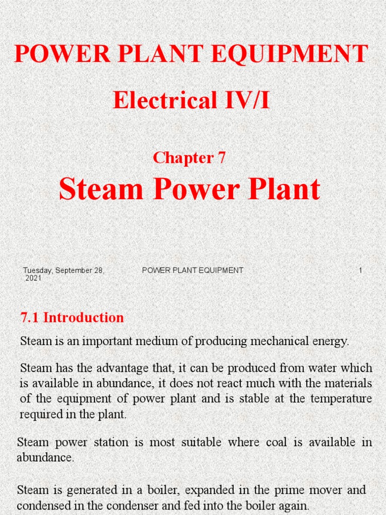 07 Steam Power Plant | PDF | Boiler | Steam