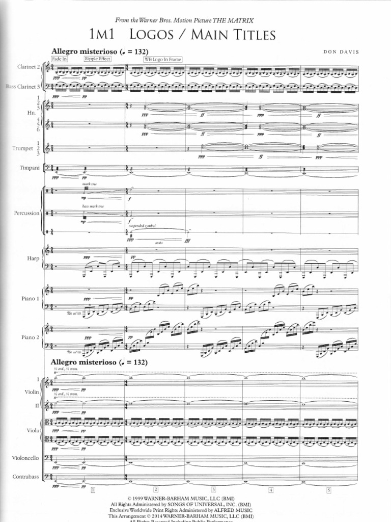 Matrix Main Title | PDF | Musical Compositions | Classical Music