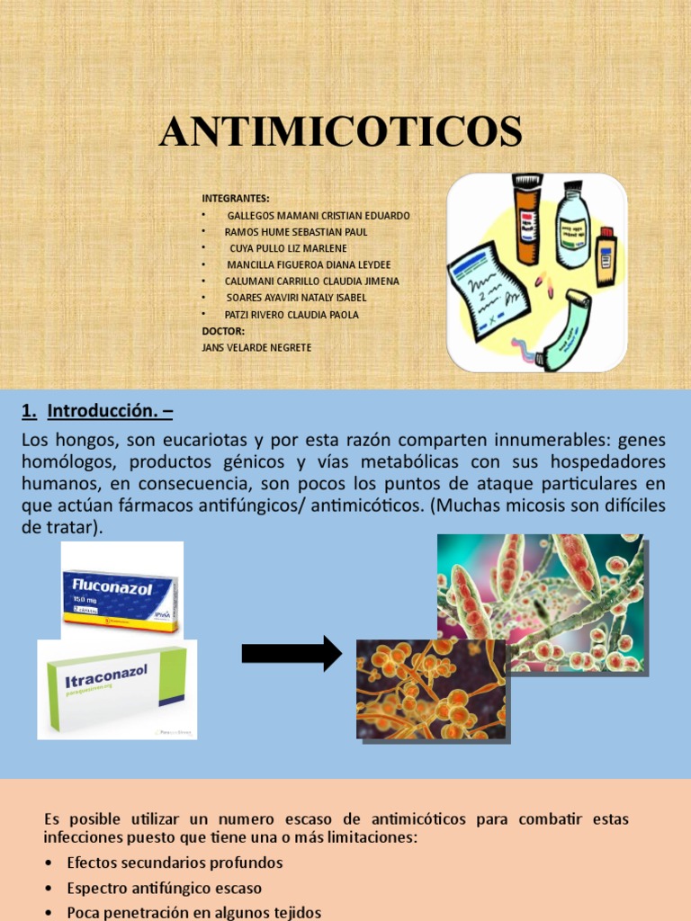 Clasificación y Uso de Antimicóticos | PDF | Enfermedades y trastornos ...
