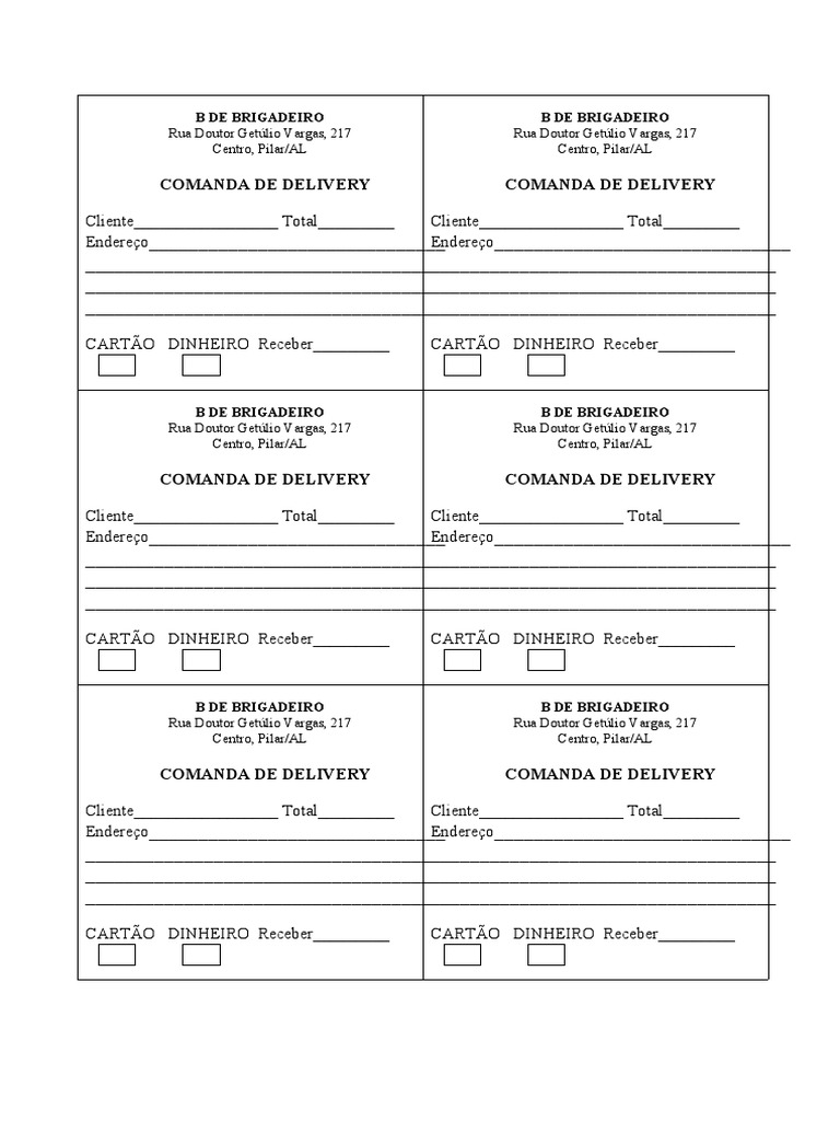 Comanda Delivery | PDF