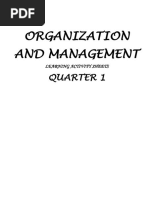 Organization and Management Worksheet | PDF | Organizational Behavior ...