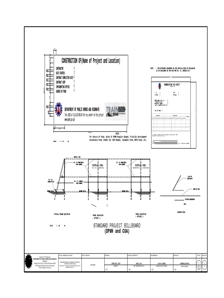Dpwh Coa Billboard Format 2023 Calendar