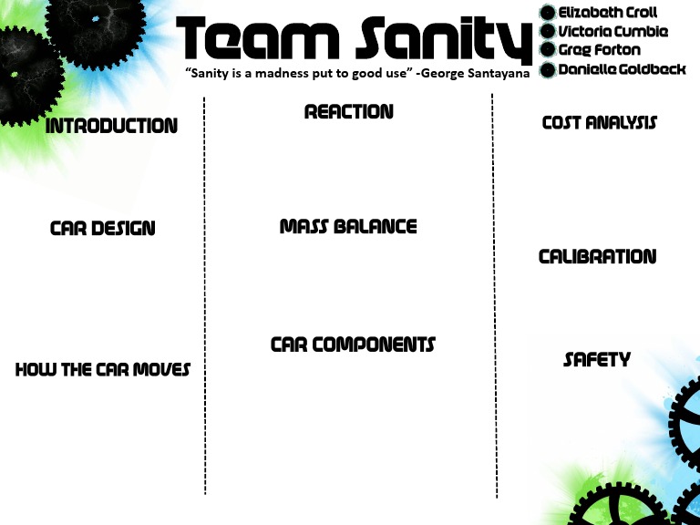 Team Sanity: Car Design & Analysis | PDF