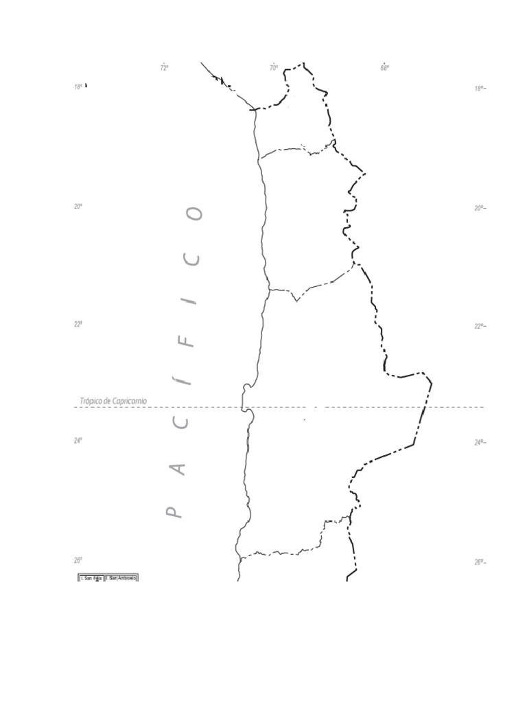 Mapa Mudo Zona Norte Grande Chile | PDF