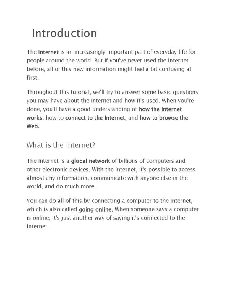 What Is The Internet? | PDF | Internet | World Wide Web