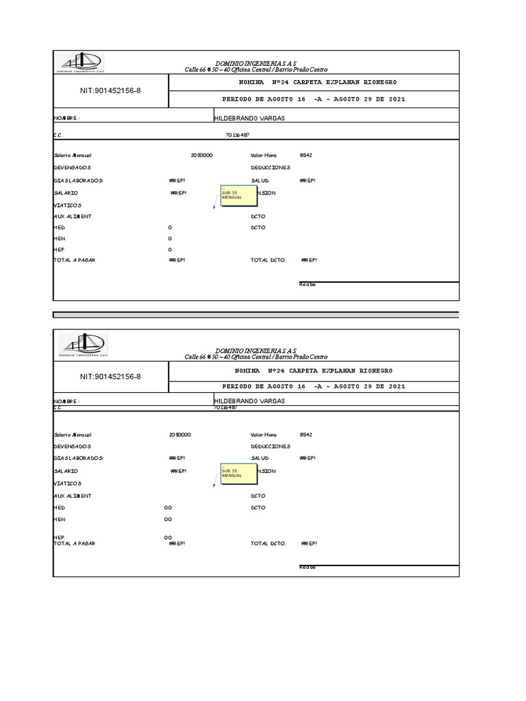Colilla de Pago | PDF | Compensación laboral | Sueldos y salarios
