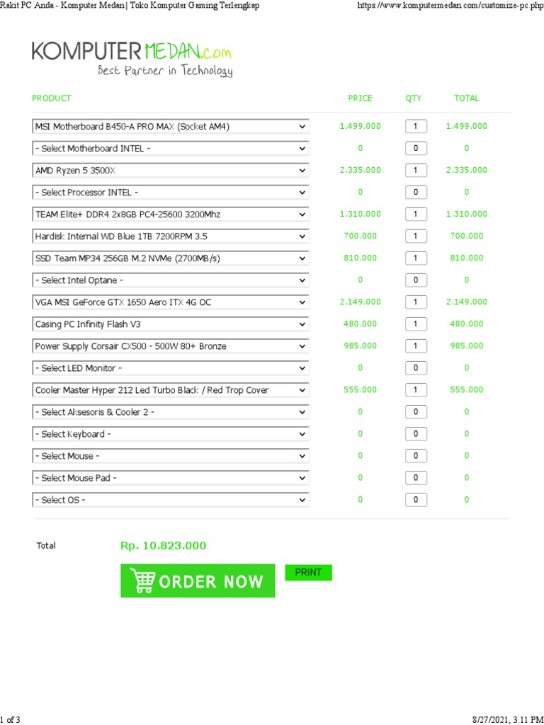 Rakit PC Anda - Komputer Medan Toko Komputer Gaming Terlengkap | PDF ...