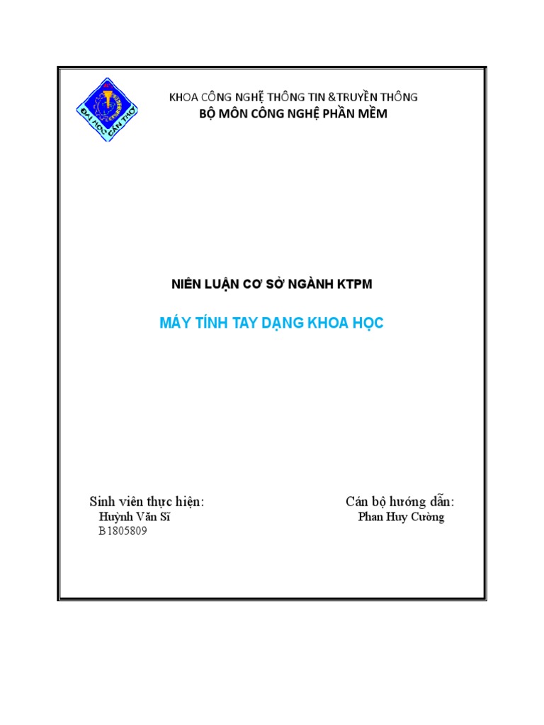 Niên Luận Cơ Sở Ngành Ktpm | PDF